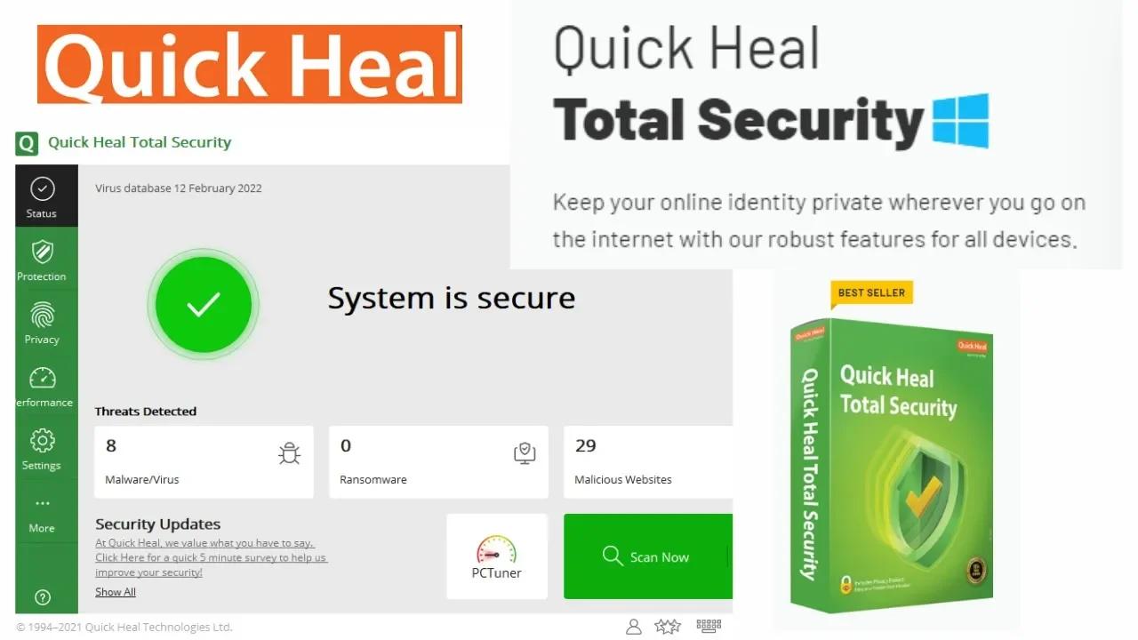 Quick Heal Total Security // Full Installation 2022 // Full Features ...