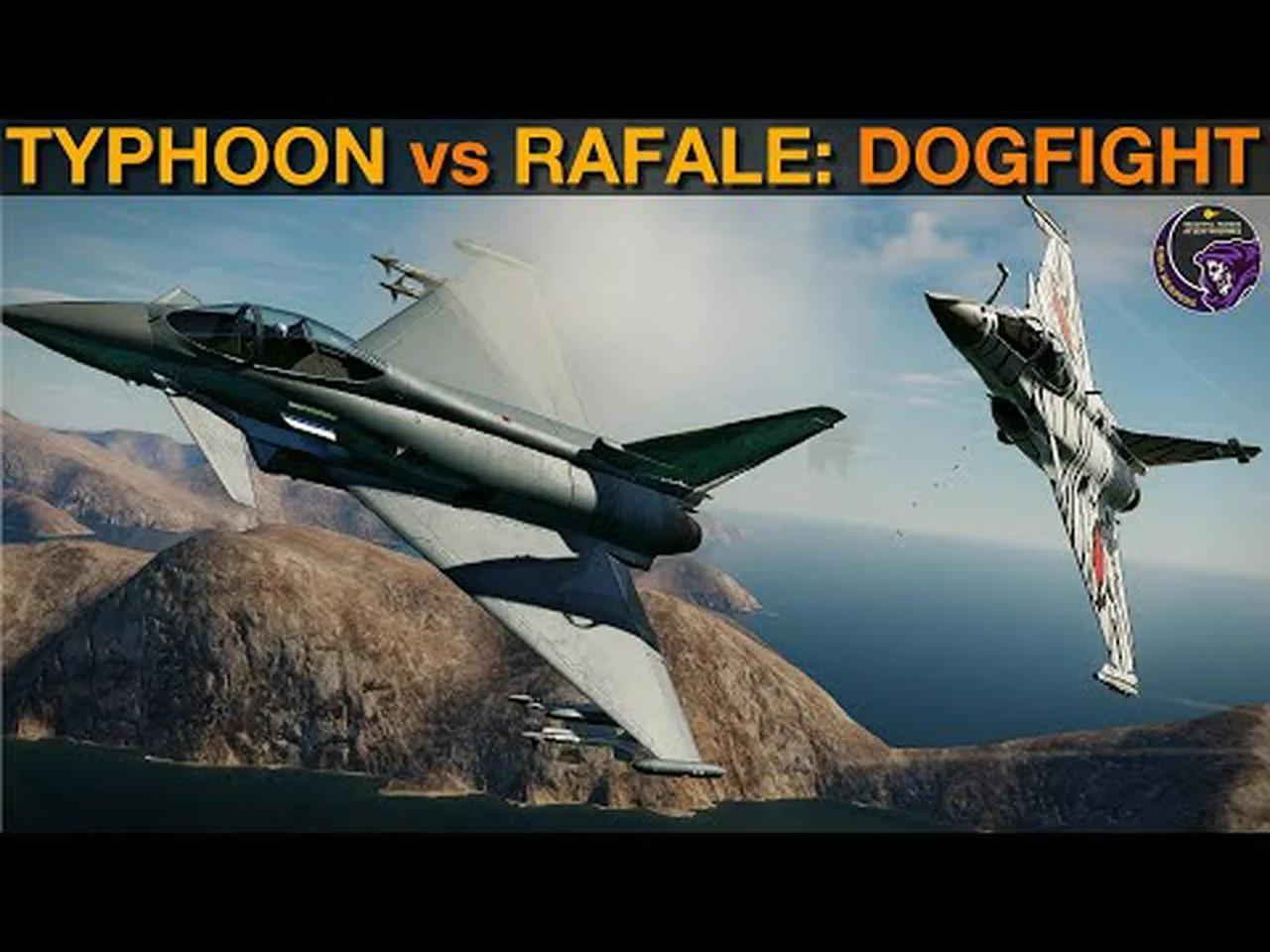 Eurofighter Typhoon vs Dassault Rafale: Dogfight | DCS WORLD
