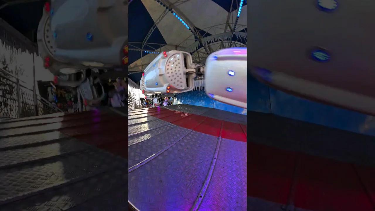 Ice jet Matterhorn at Billy Bates Easter Funfair in Abbey park ...