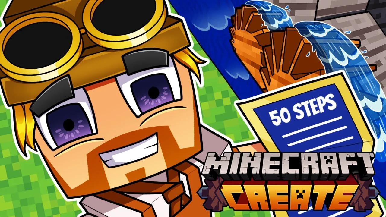 50 Steps To Starting A New Minecraft World With The Create Mod