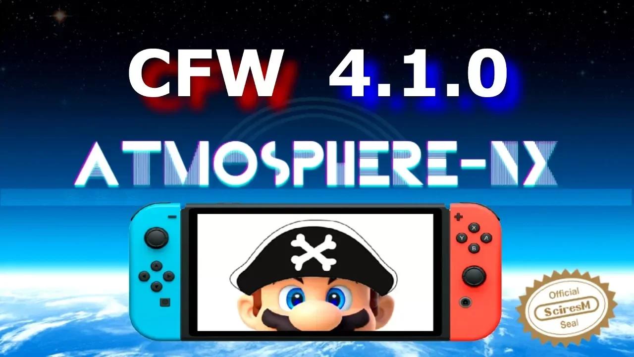 NINTENDO SWITCH CFW 4.1.0 ATMOSPHERE-NX ANUNCIADO