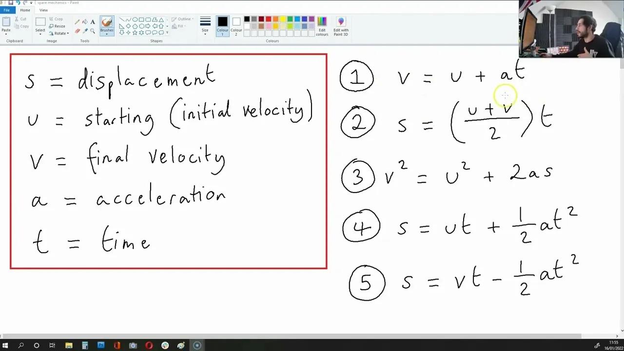 How to Derive 5 Most Fundamental Mechanics Formulas from Scratch [A ...