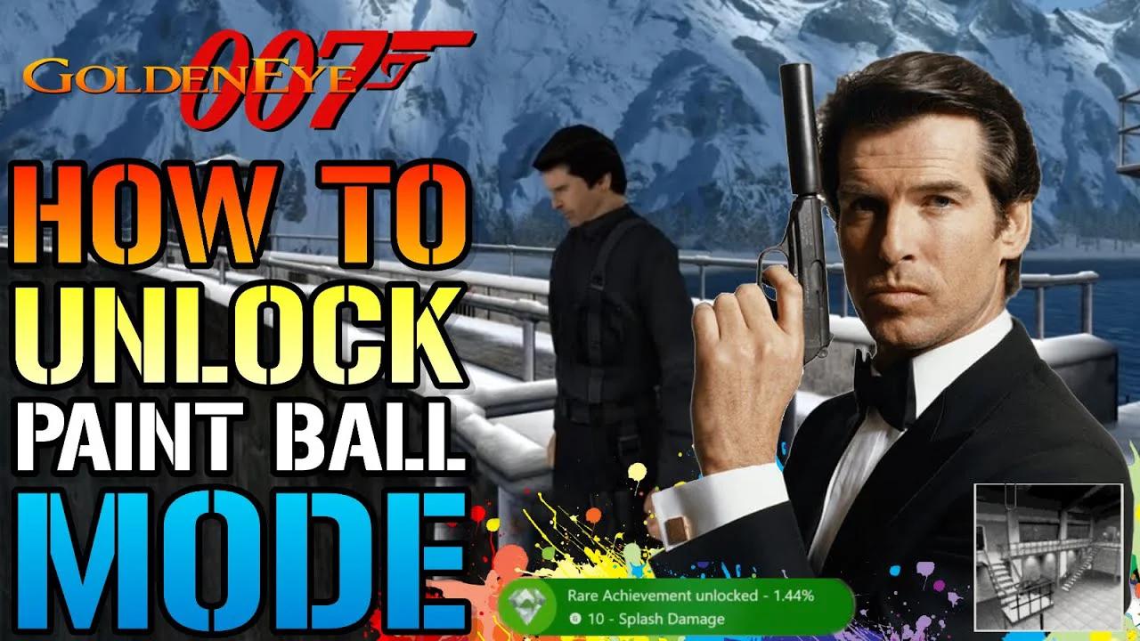 Golden Eye 007: How To Unlock Paintball Mode! & XBOX Achievement ...