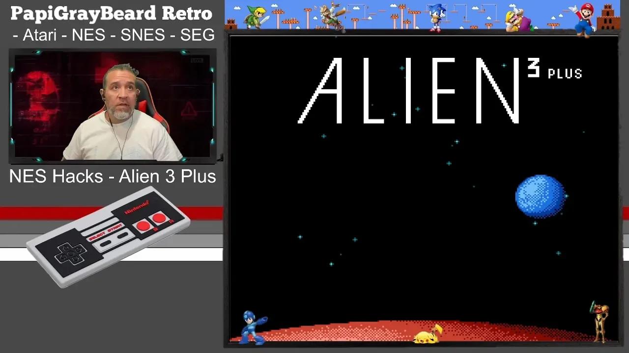Nintendo NES Retro Hack Alien 3 Plus Gameplay