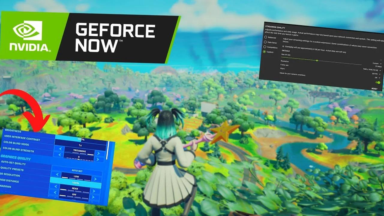 Fortnite GEFORCE NOW Best Settings OPTIMIZATION | GET 0 INPUT DELAI