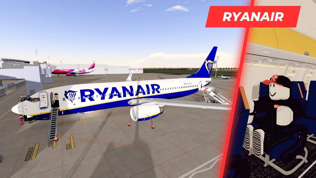 ROBLOX Airline Flight Review | Ryanair | Boeing 737-800 | Economy Class