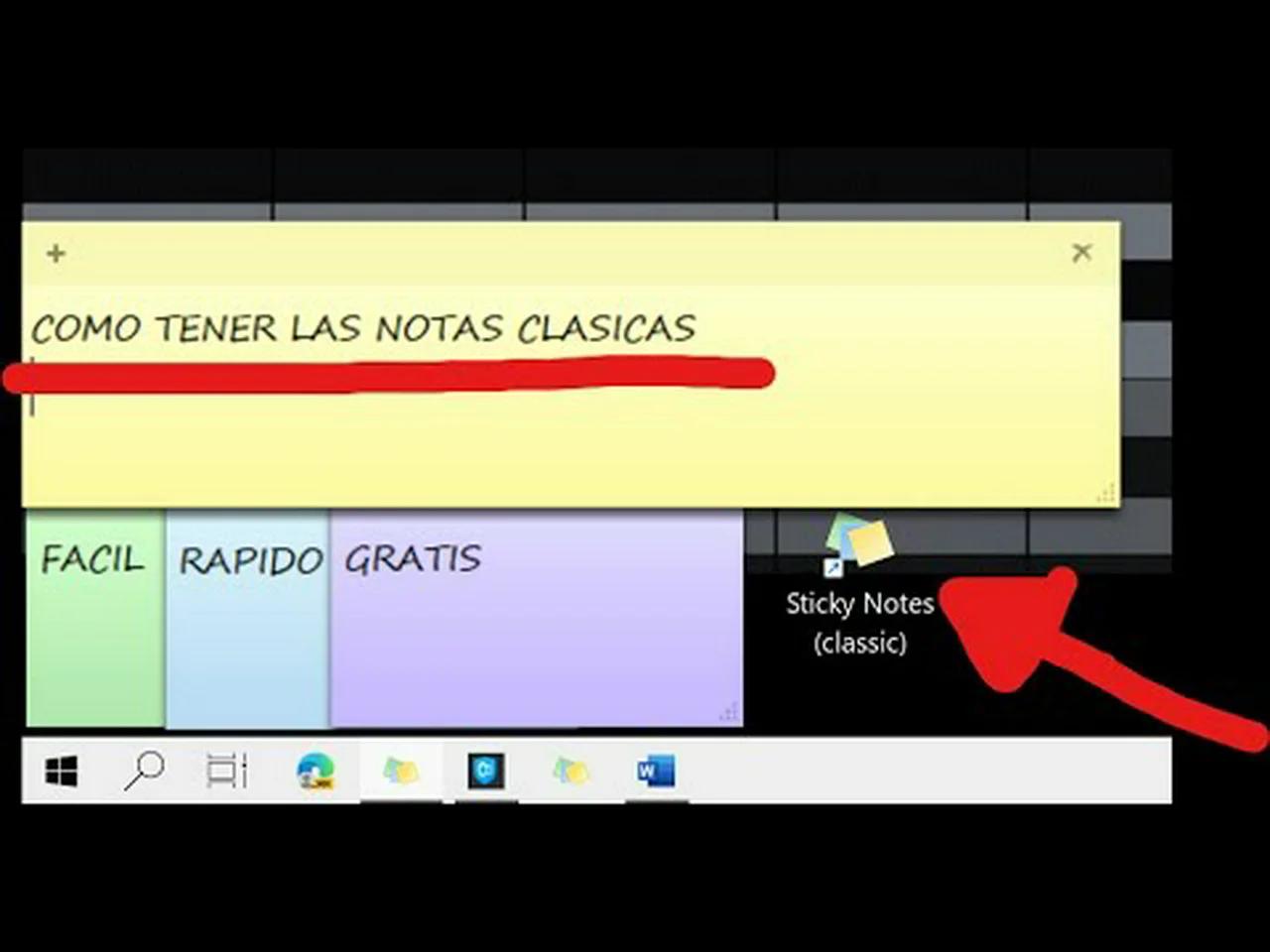 Tener las notas rápidas antiguas (Consumen menos recursos)