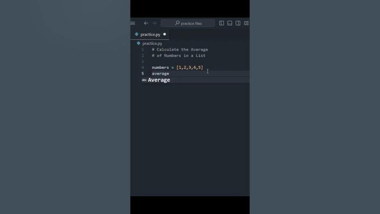 Calculate The Average Python Pythonprogramming Coding Learnpython