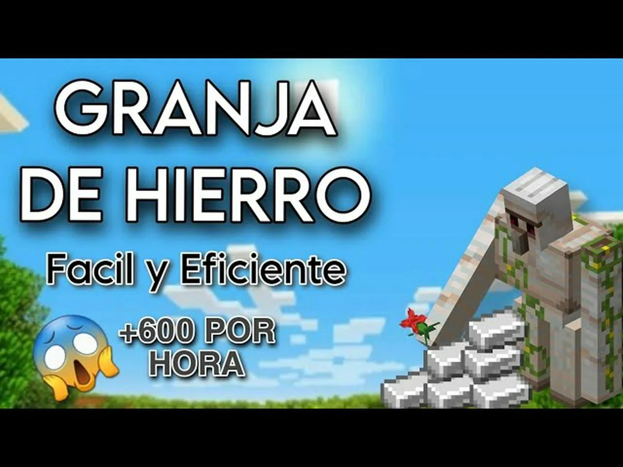 como hacer una GRANJA DE HIERRO 1.20 1.20.1 (+600 por HORA) | FACIL y ...