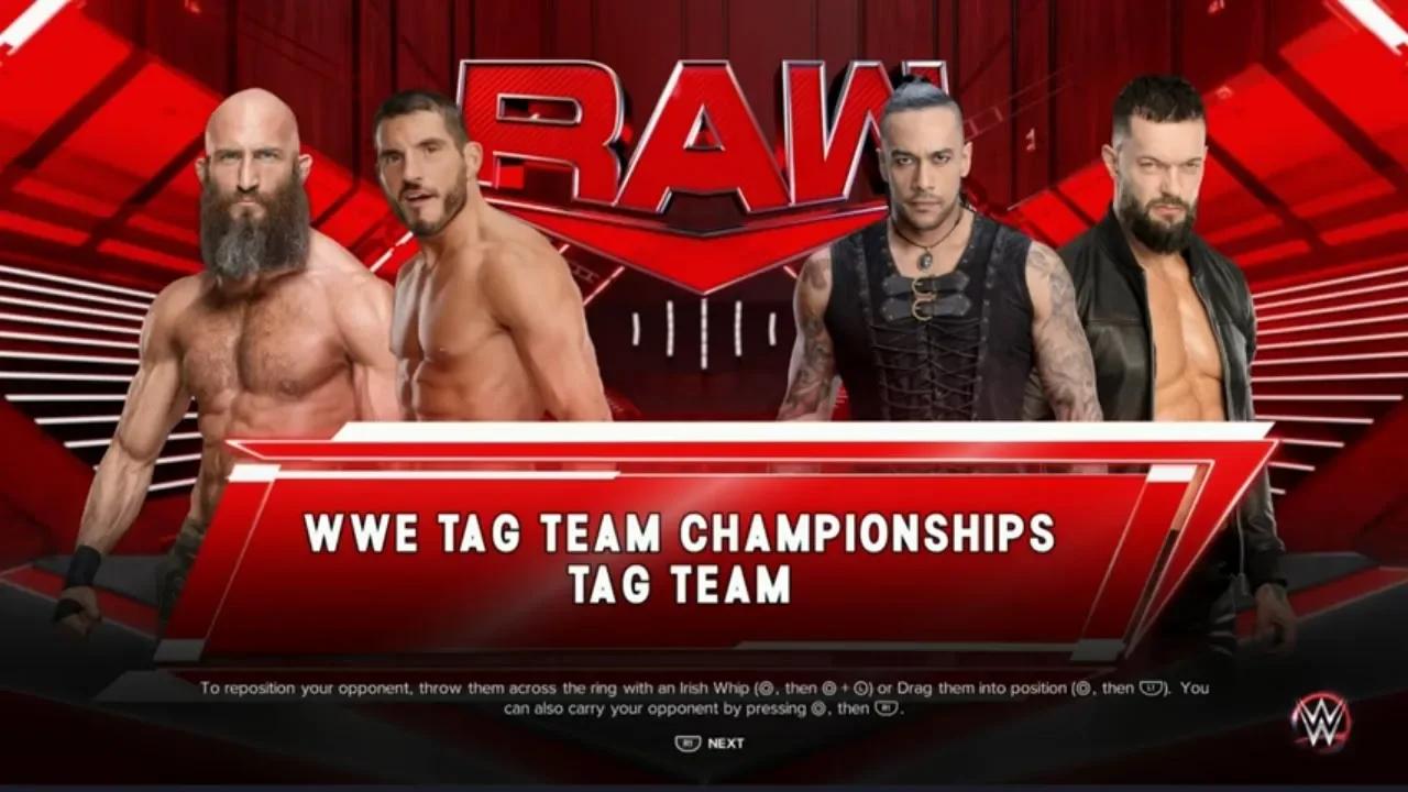 WWE Monday Night Raw The Judgment Day vs DIY for the Undisputed WWE Tag Team Championships