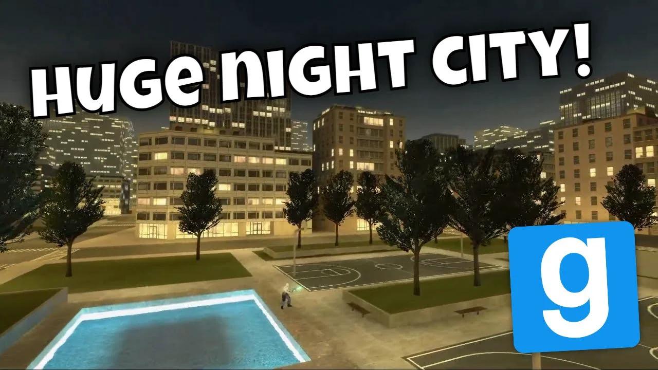 Garry's Mod Map Review: gm_goldencity_v2 (Night City Map)