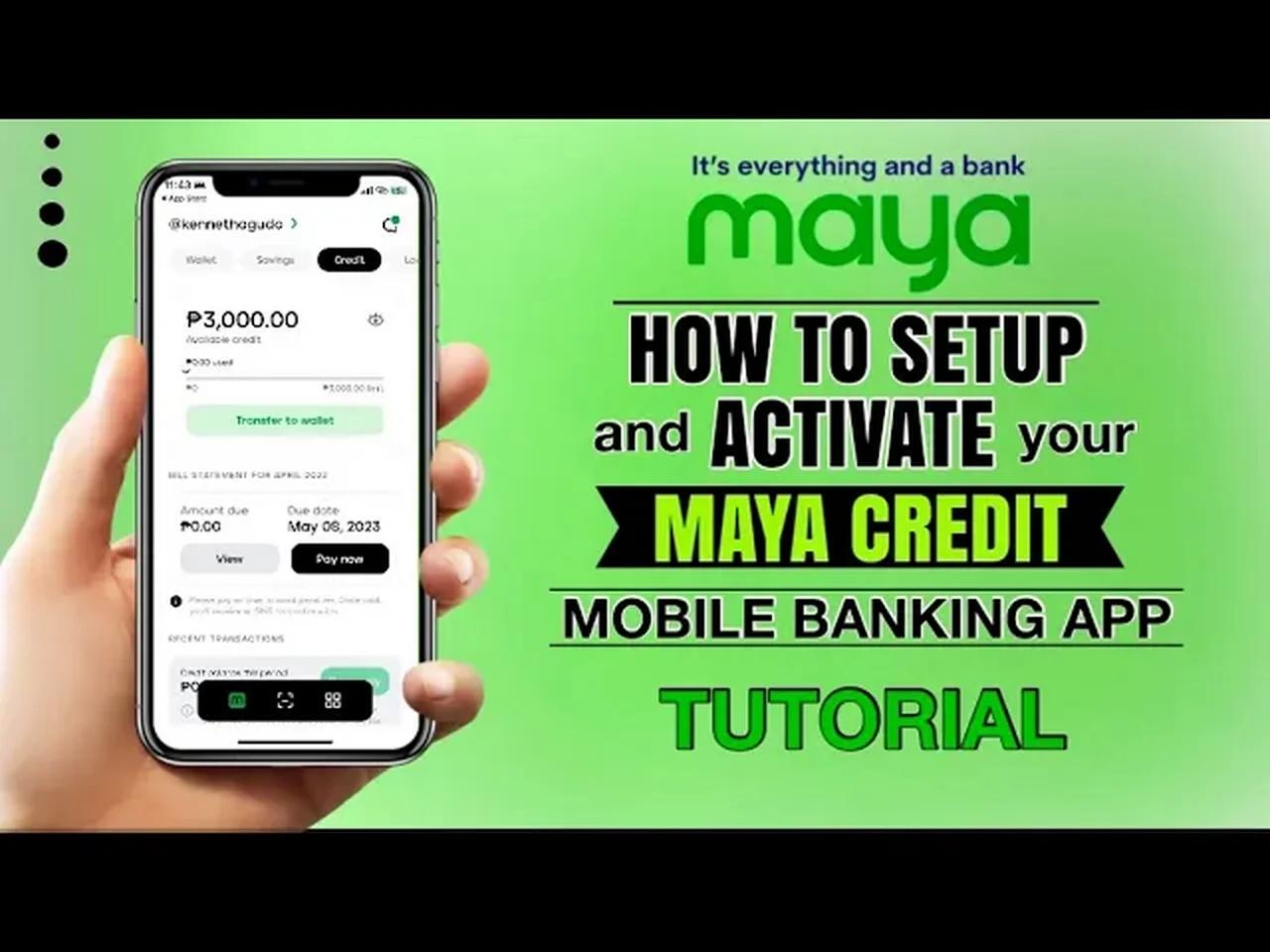 How to Setup / ACTIVATE your Maya Credit | Mobile Banking App | Tutorial