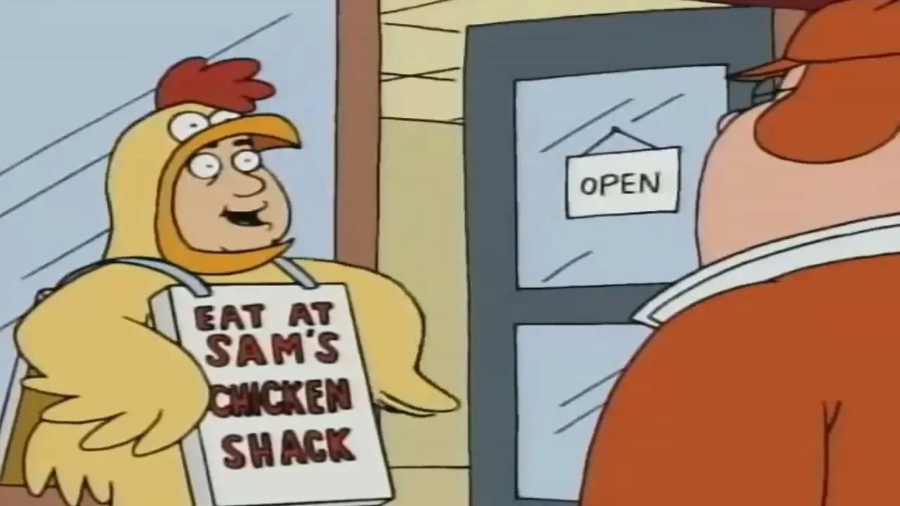Peter Griffin vs. El Pollo Gigante | Padre de Familia