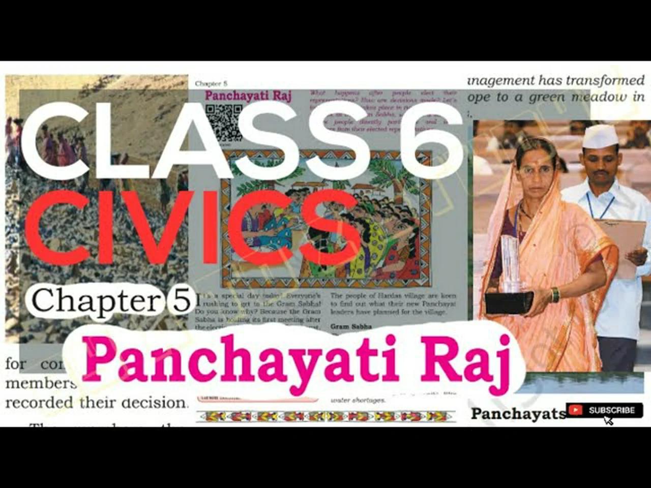 Panchayati Raj | Class 6 CIVICS Chapter 5 | Question answer ...