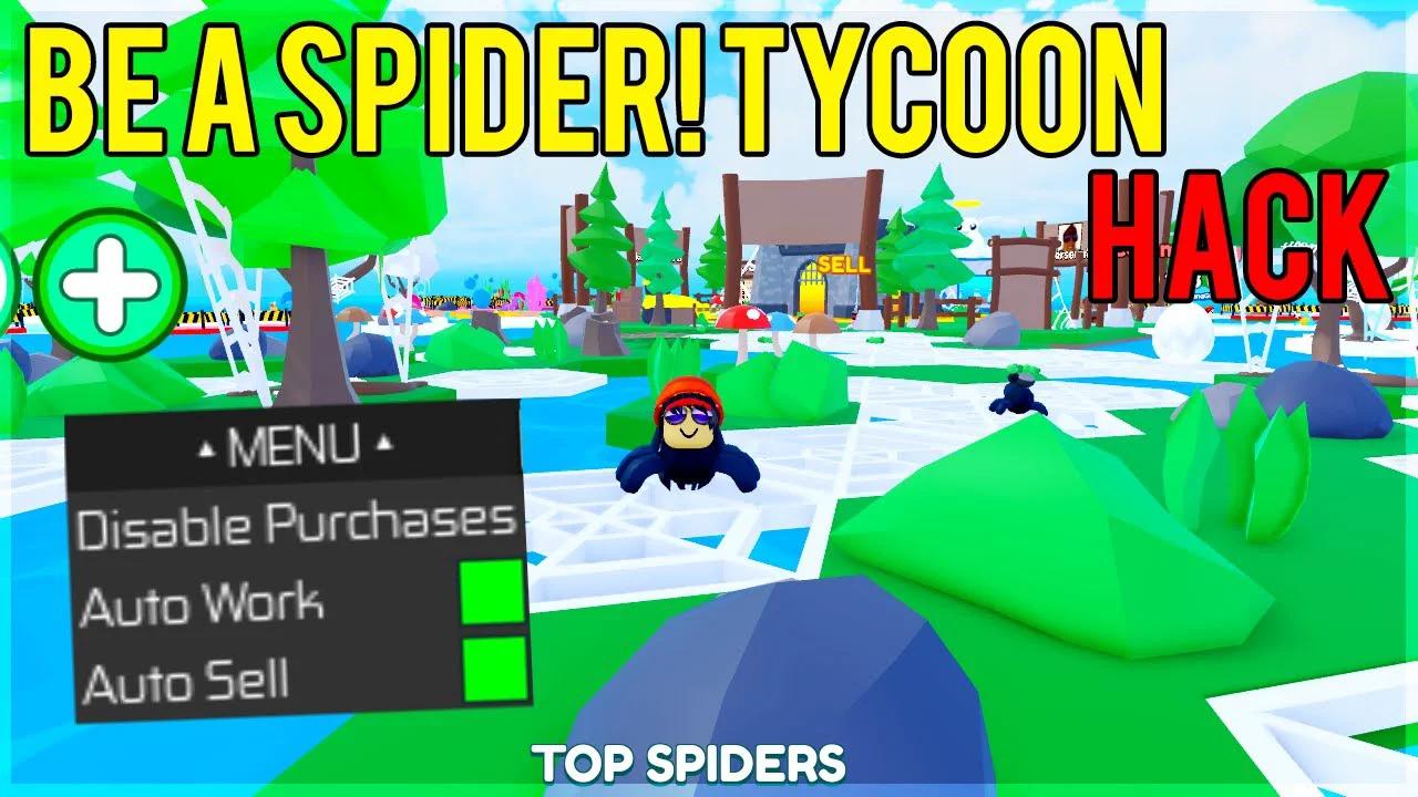 ROBLOX BE A SPIDER TYCOON SCRIPT HACK | COMPLETE THE GAME AUTO FARM ...