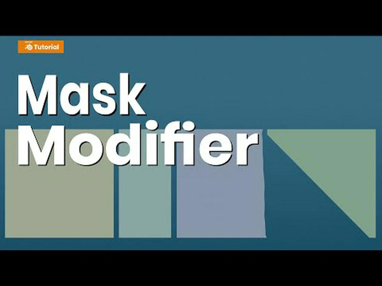 How to use the mask modifier in Blender [3.2] | 3D Modeling