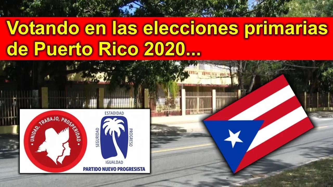 Votando en las Elecciones Primarias de Puerto Rico 2020 | Guevonadas.com