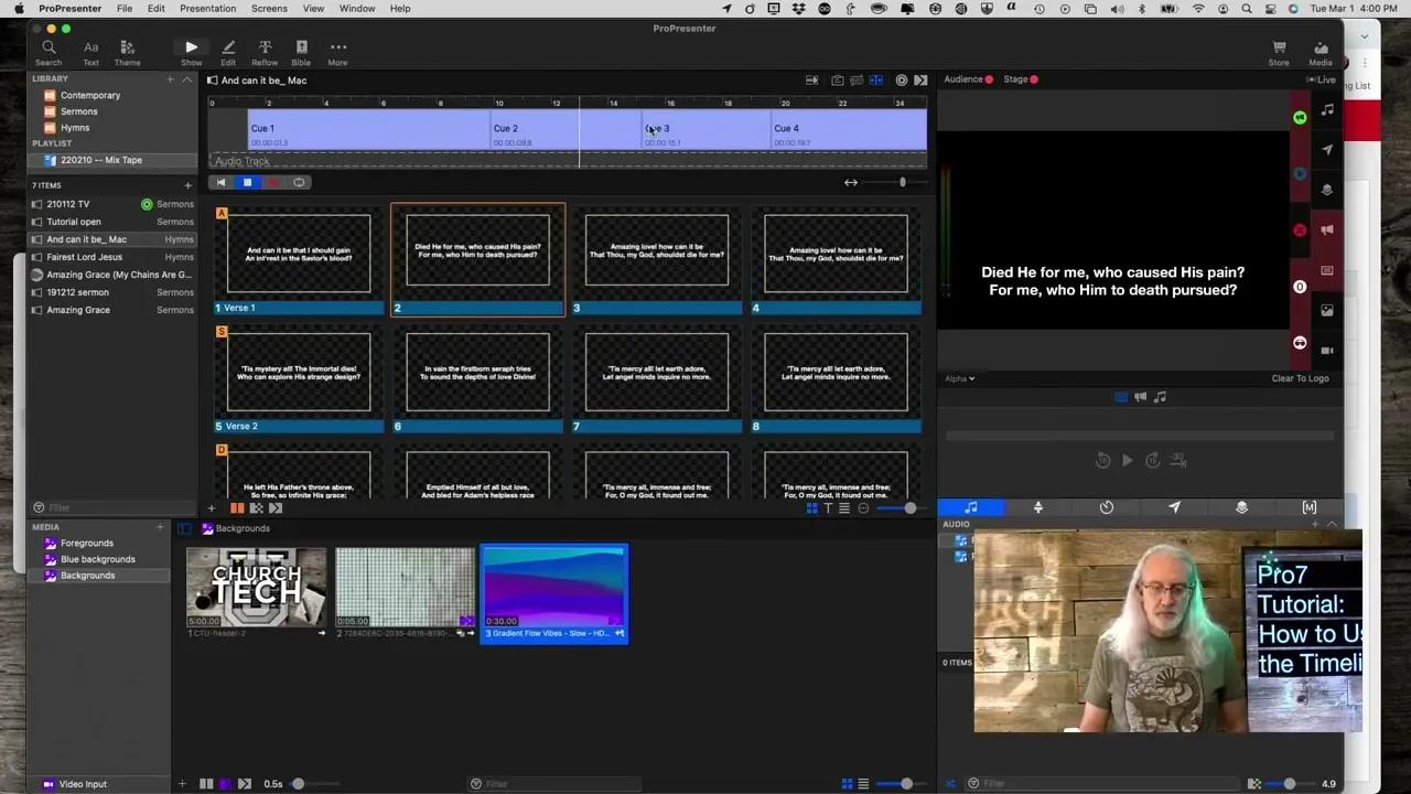 ProPresenter 7 Tutorial: How to use the timeline