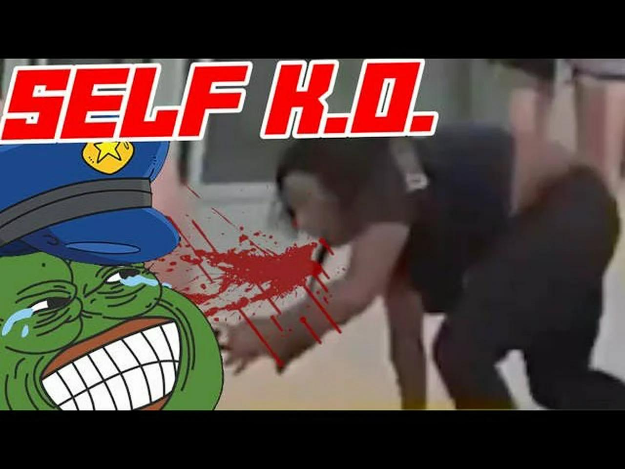Idiot Smashes Her Face Into a Lamp Post Trying to Flee The Cops