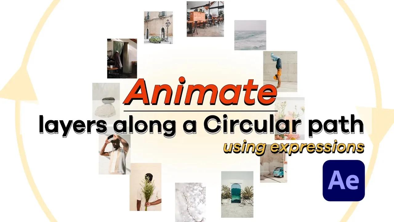 Distribute layers along circular path - After effects tutorial