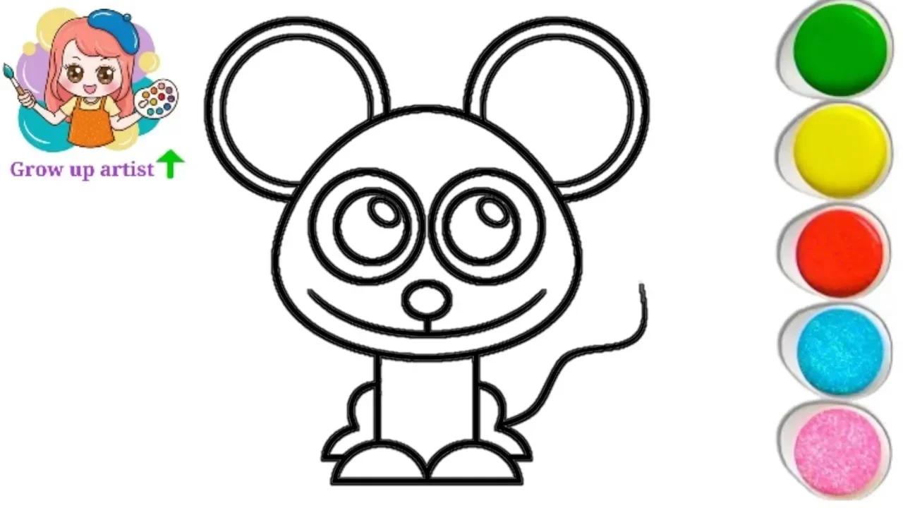 "Step-by-Step Guide to Drawing a Cartoon Mouse for Beginners"