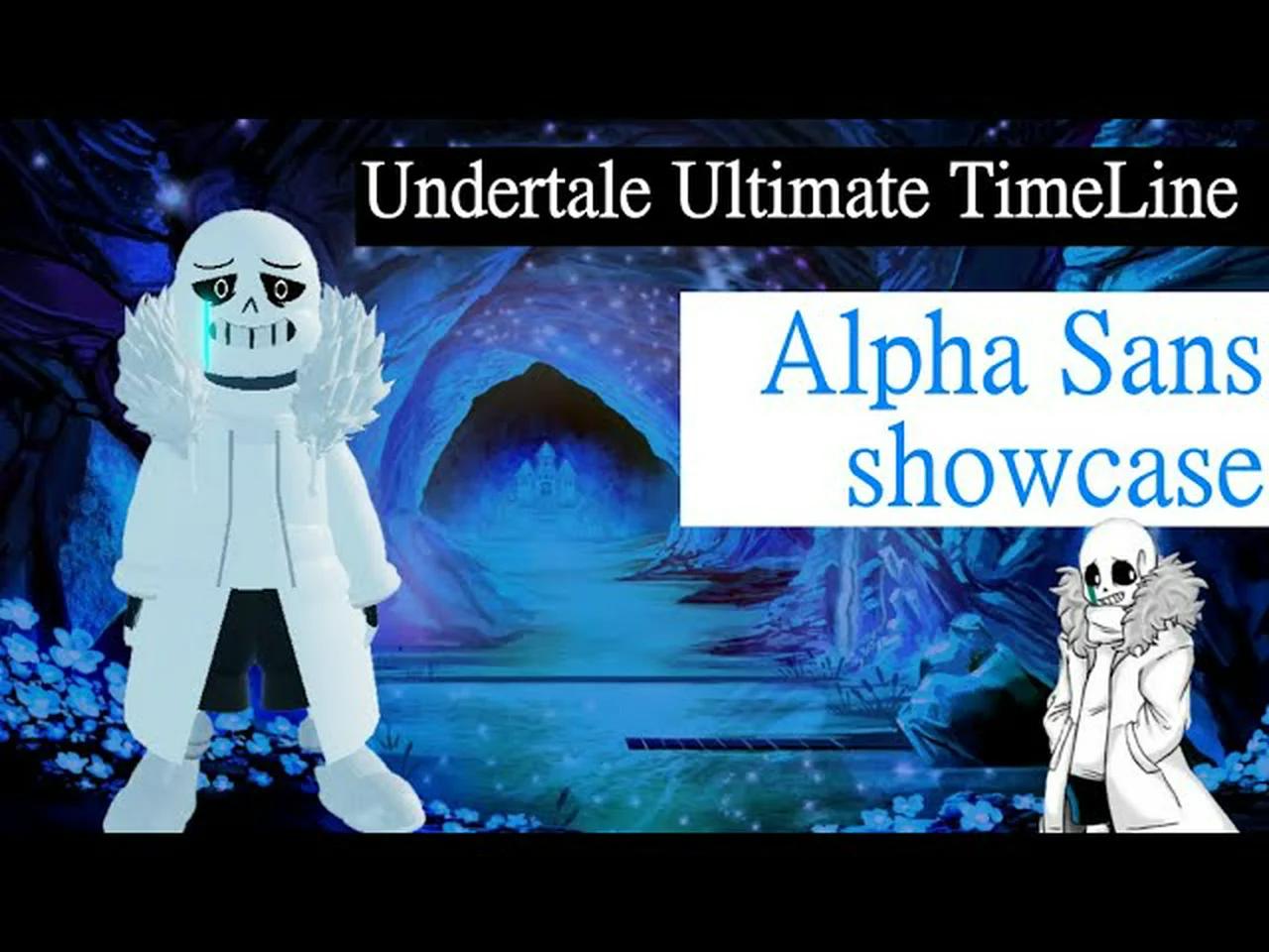 [Roblox Undertale Ultimate TimeLine] Alpha Sans showcase