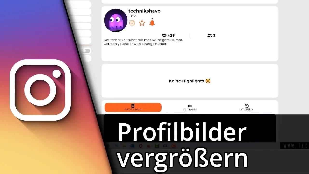Instagram Profilbild vergrößern / Instagram Zoom Tutorial
