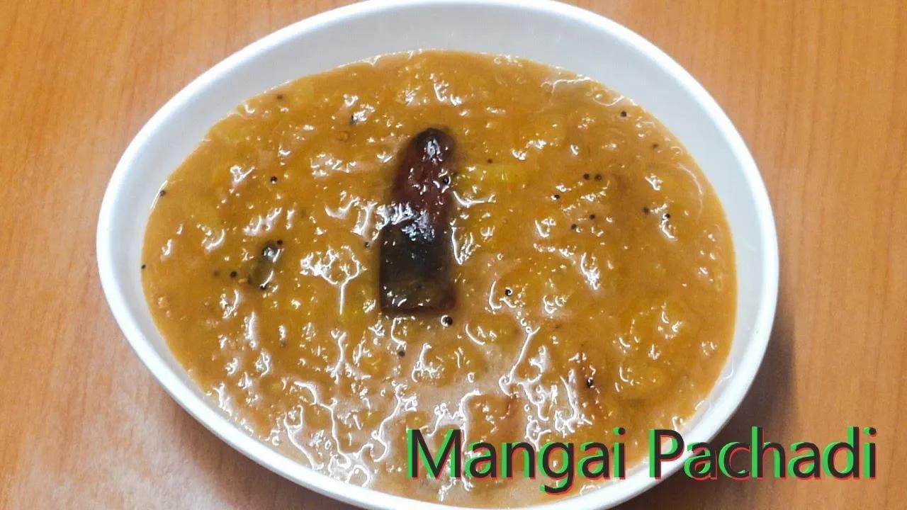 Maangai Pachadi Recipe in Tamil | மாங்கா பச்சடி செய்வது எப்படி ||Sweet ...