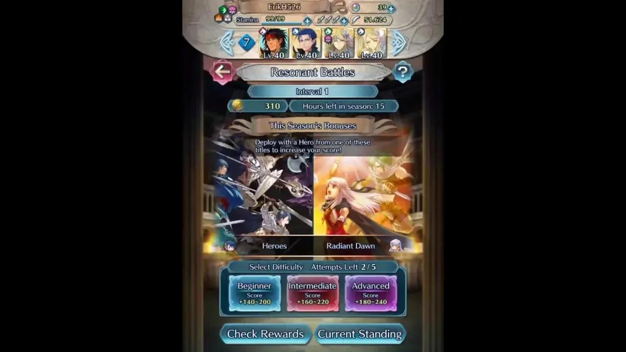 ErikH526 - Fire Emblem Heroes - Resonant Battles - 06-22-2020