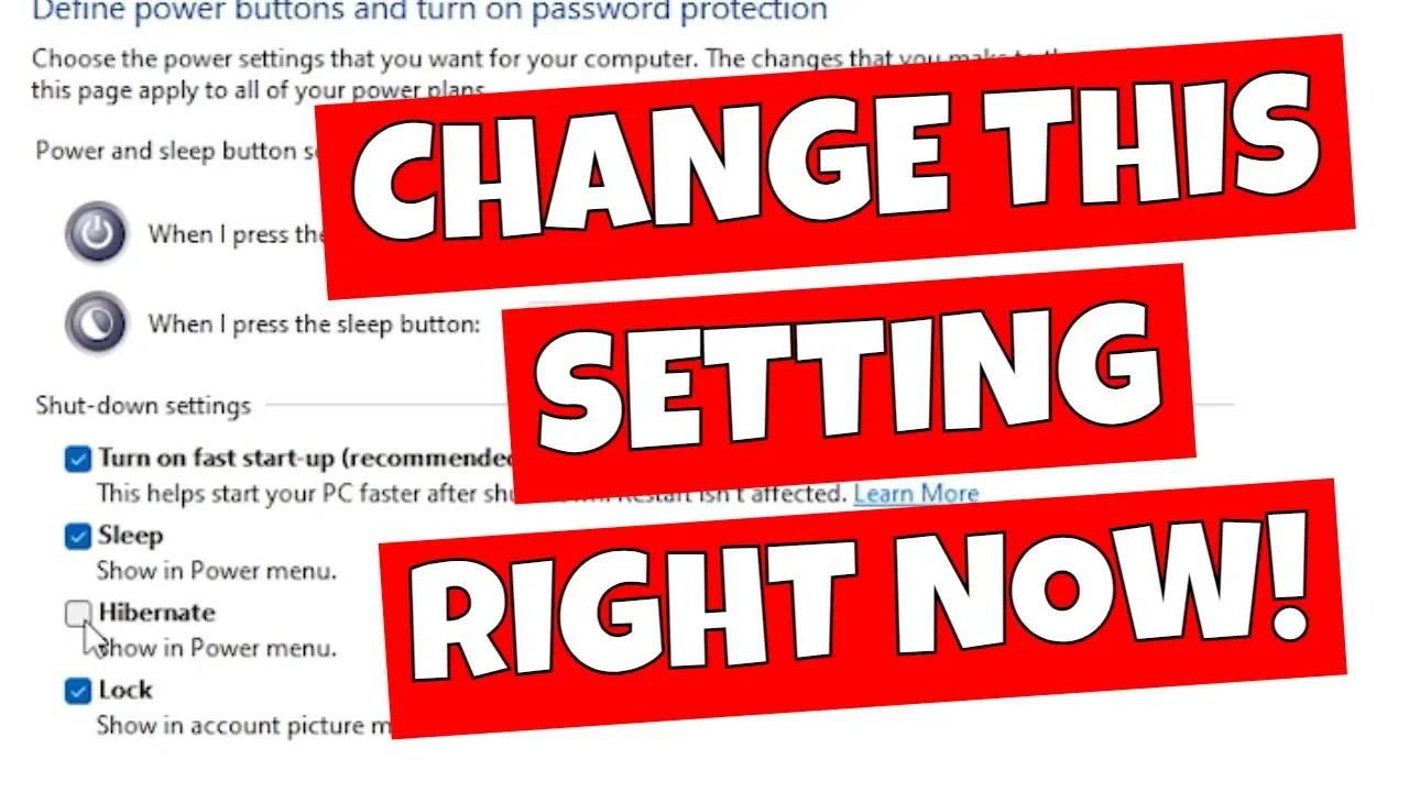 How To Fix Windows Problems Caused By FAST STARTUP
