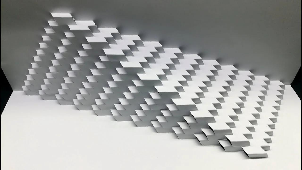 3D Geometry Card｜Paper Art｜Pop Up Design｜Origami｜Kirigami Art｜3D幾何彈出卡片