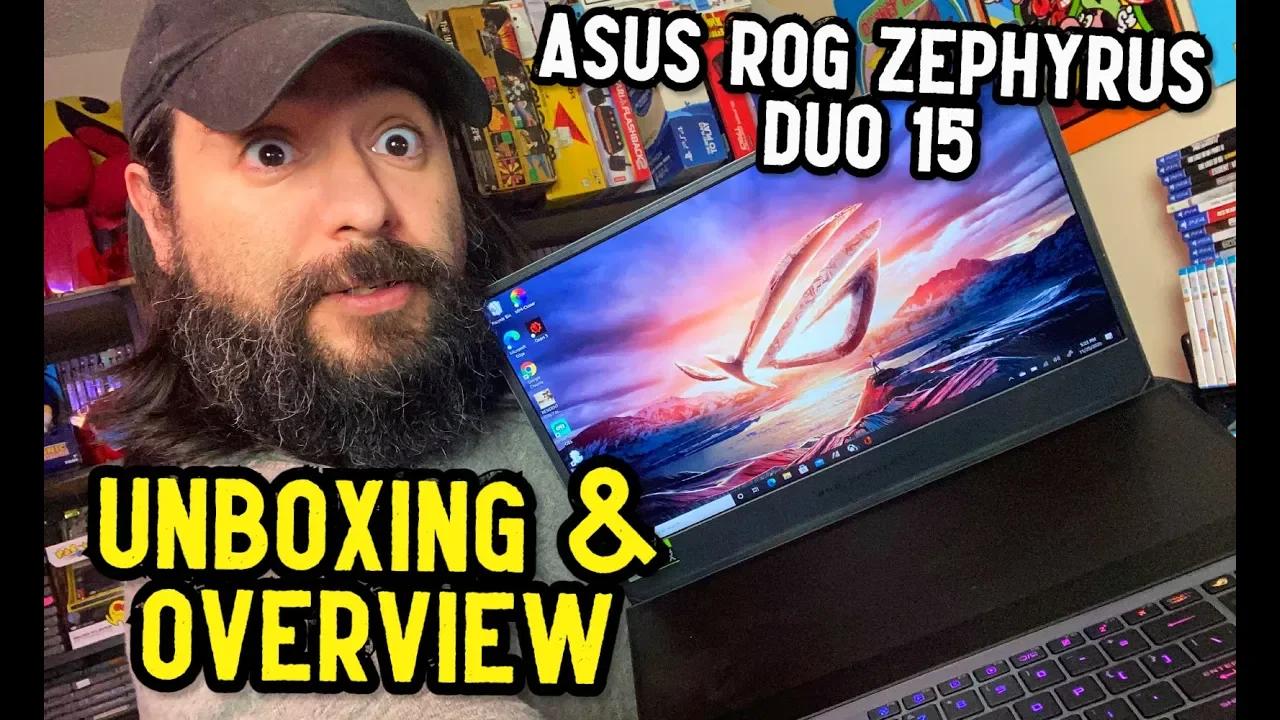 Asus ROG Zephyrus Duo 15 review - DUAL SCREEN LAPTOP! - UNBOXING ...