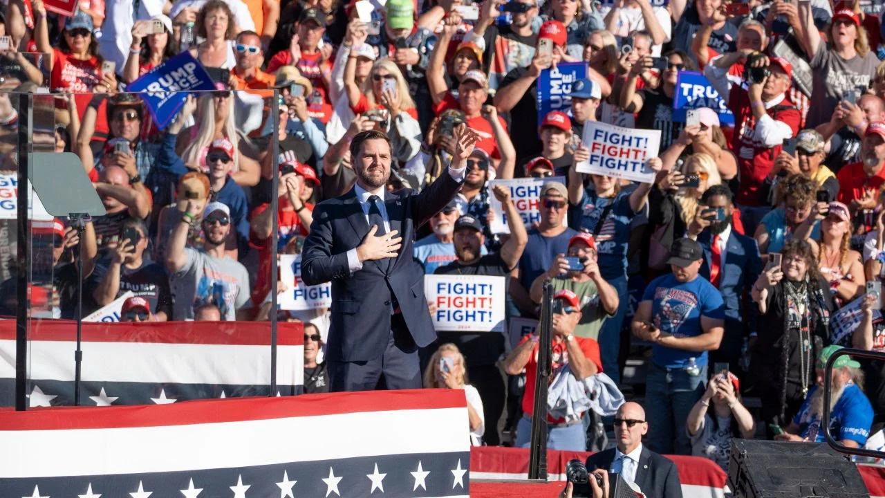 LIVE: JD Vance Delivers Remarks at Campaign Rally in Waterford, Michigan