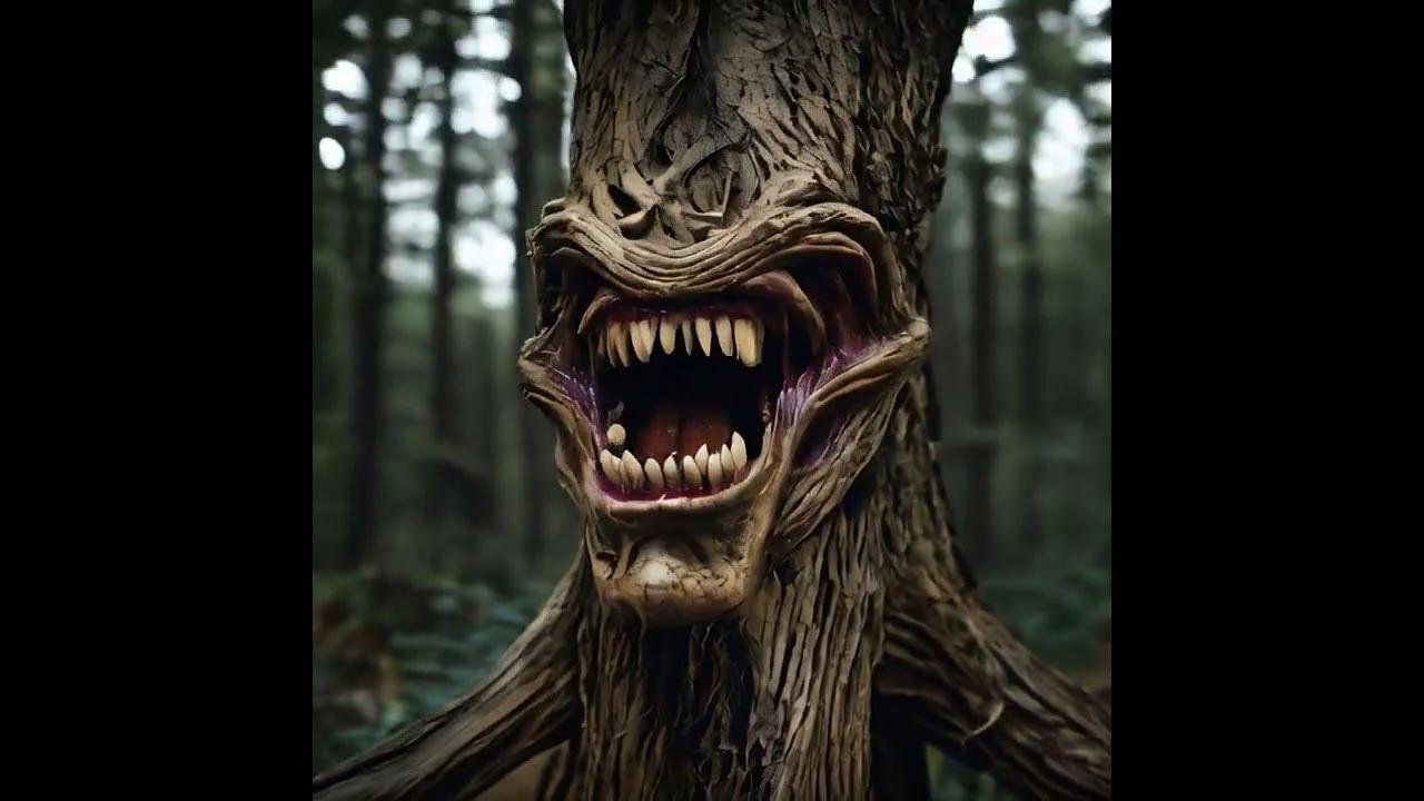 😱 Bone-Chilling Encounter: The Biologically Correct Tree Creature 🌲👹