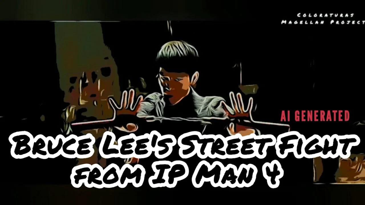 Bruce Lee vs Karate Master | AI Generated ★ Ip Man 4 Street Fight Scene ...