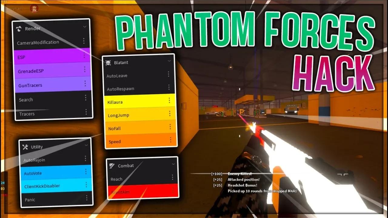 Phantom Forces Script Hack | SILENT AIMBOT, RAINBOW GUN, UNLOCK ALL ...