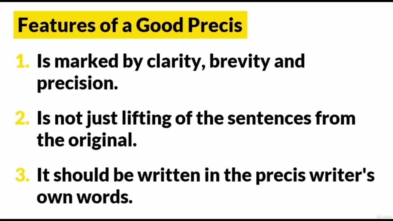 03 What is Precis Writing