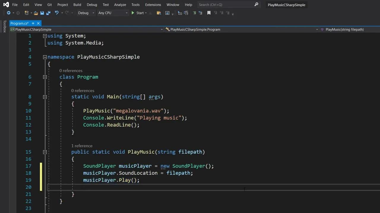 How to Play Music In C# (Simple)