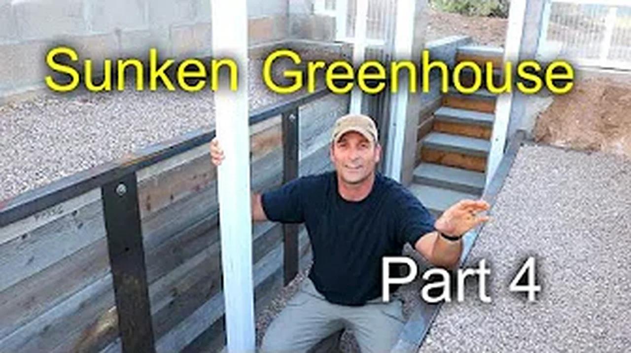 Sunken Greenhouse Part 4: Entry steps and Retaining walls