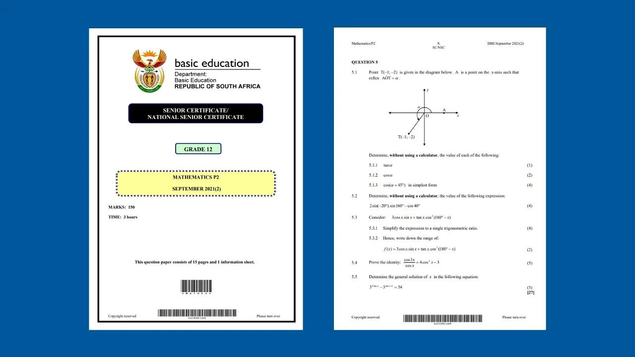 Trigonometry Grade 12 Maths P2 Double Angles, Reduction Formula ...