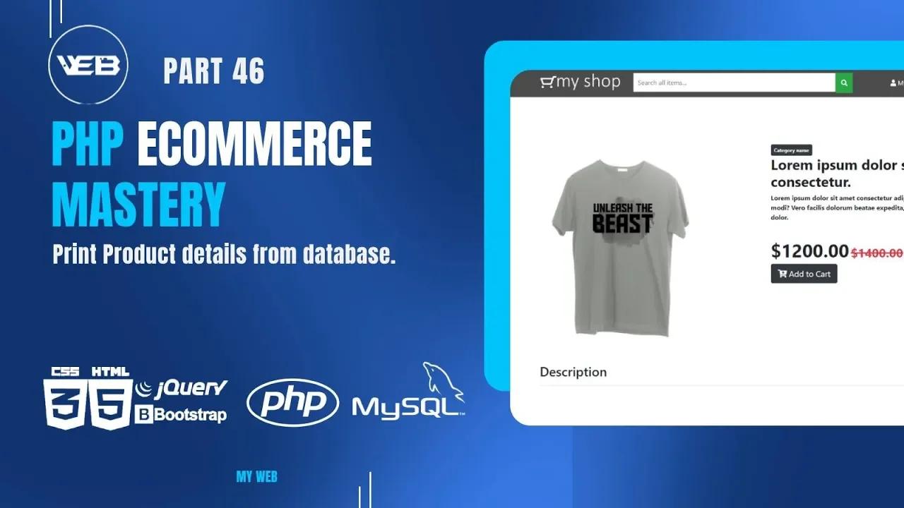 Part 46 Real Data Integration In Php And Mysql For E Commerce Detail Pages