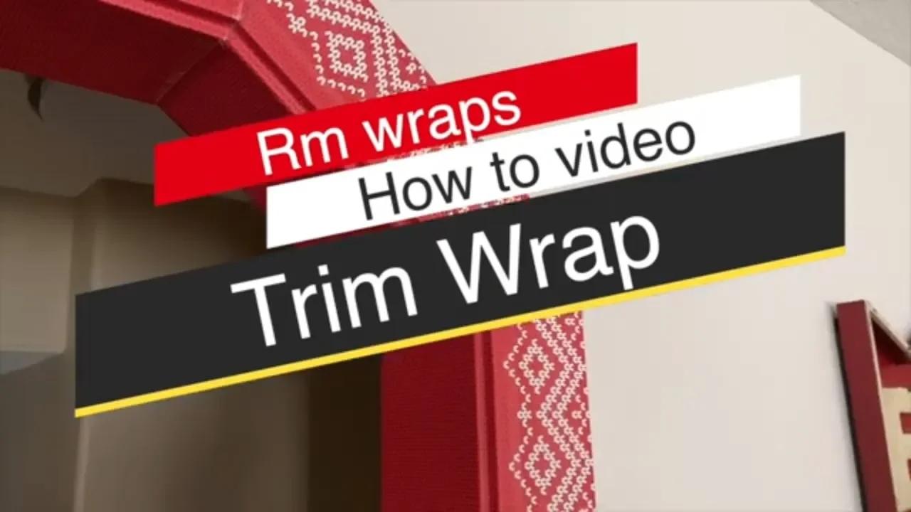 How to wrap trim molding X-mas design Dec 2021 Rmwraps.com