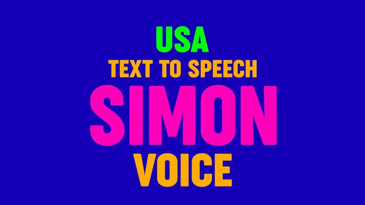 Text to Speech SIMON VOICE, US
