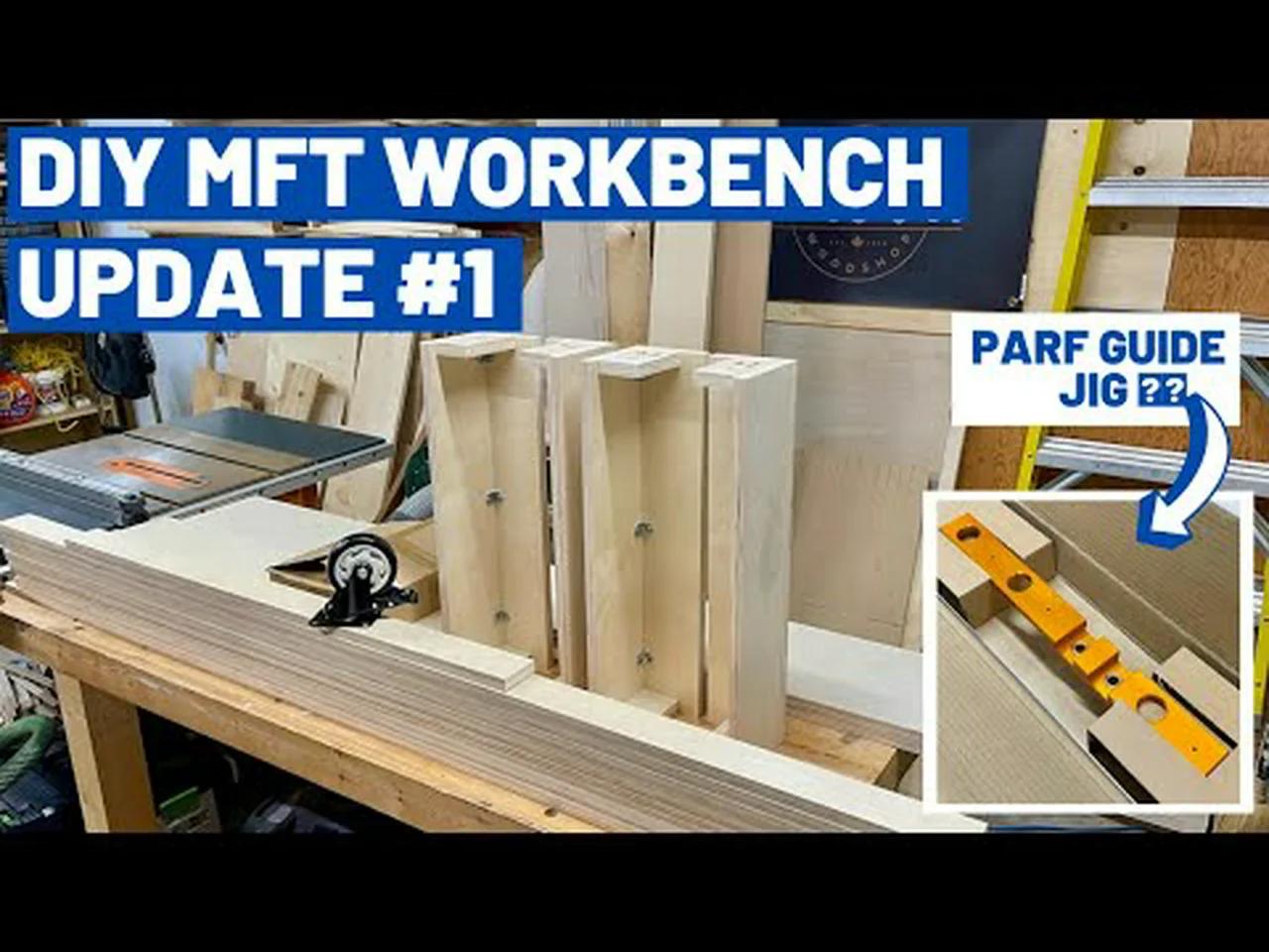 Making My Own MFT (Update #1) - All Pieces Cut + Legs + Casters + Parf ...