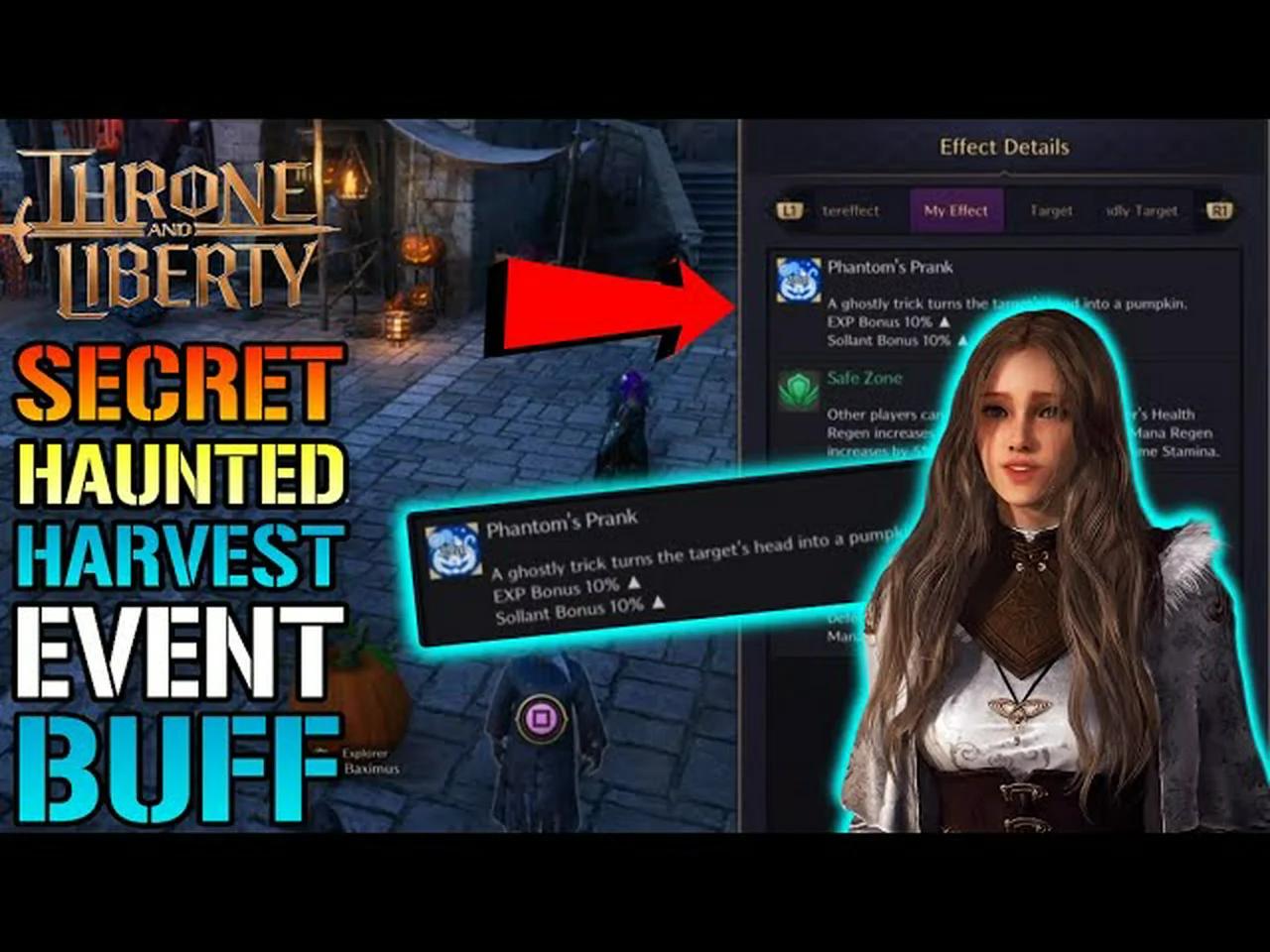 Throne & Liberty: SECRET "Haunted Harvest" Event BUFF! How To Get 10% XP & Sollant Buff! (Guide)