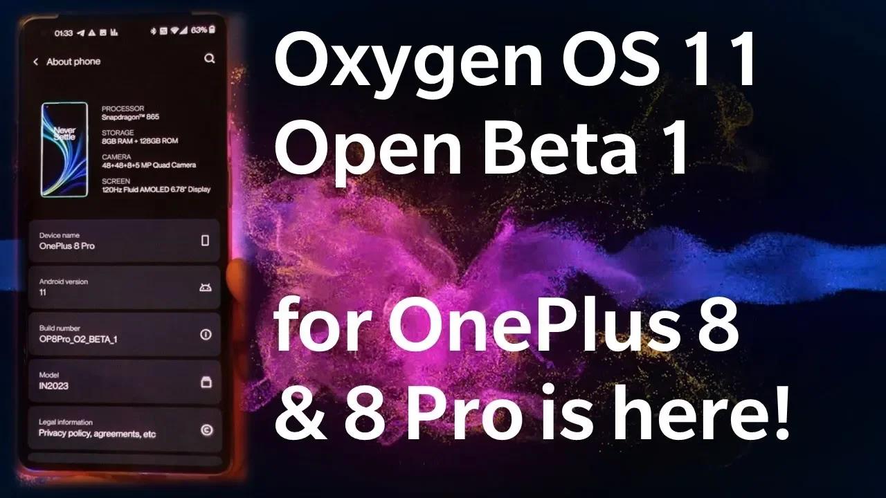 Oxygen OS Open Beta 1 for the OnePlus 8 and 8 Pro is here!