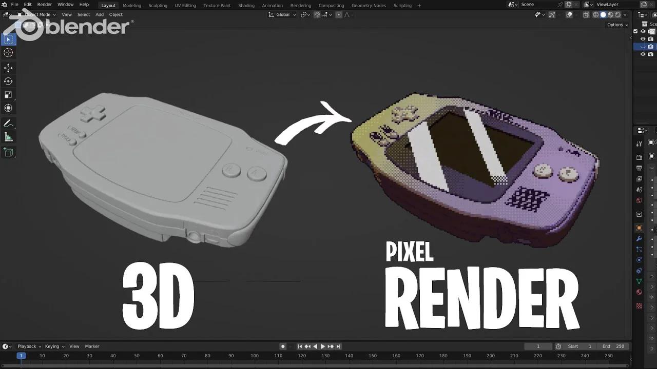 The Blender Pixel Art Addon For Everyone!