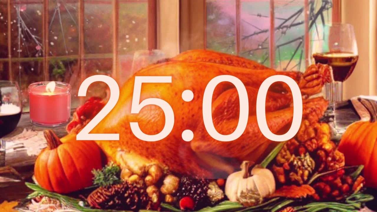 25 MINUTE TIMER - Pomodoro Timer - Thanksgiving Timer - Relaxing ...
