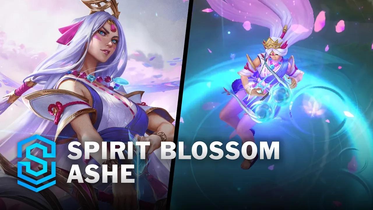 Spirit Blossom Ashe Skin Spotlight - Pre-Release - PBE Preview - League ...