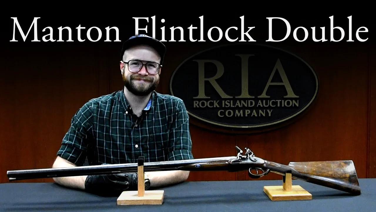 John Manton & Son Double Barrel Flintlock Shotgun with Waterproof Locks ...